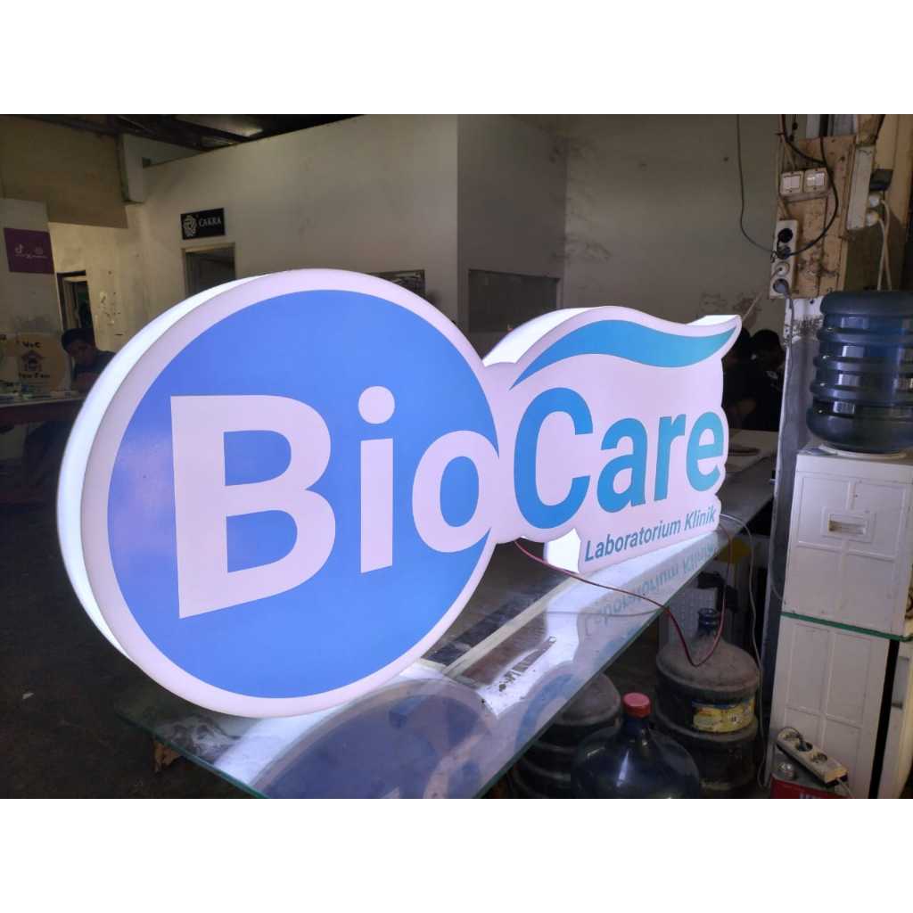 Jual Neon Box Signage Custom Sign Box Akrilik 1 / 2 Muka Custom ...