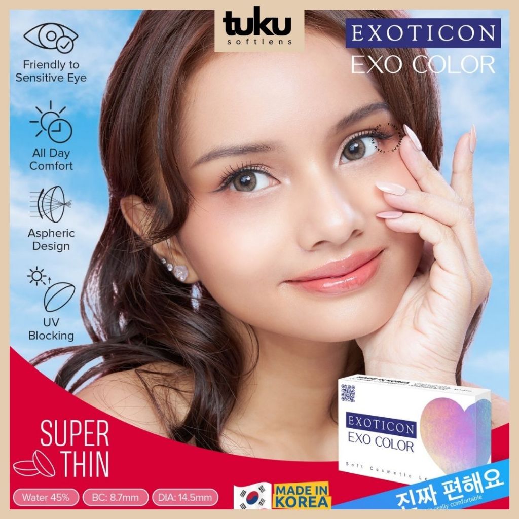 Jual SOFTLENS EXO COLOR 14,5 MM NORMAL & MINUS (-4,50 S/D -10,00) BY X2 ...