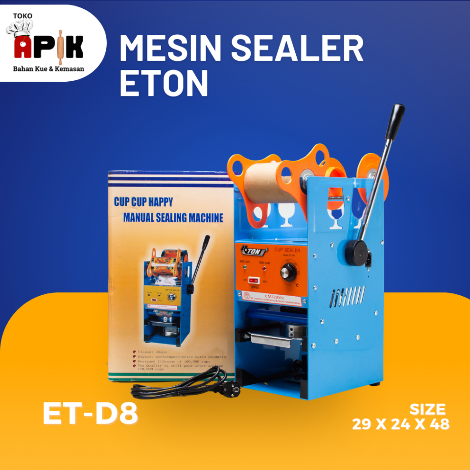 Jual MESIN SEALCUP ETON TYPE ET-D8 SIZE 29 X 24 X 48 CM | Shopee Indonesia