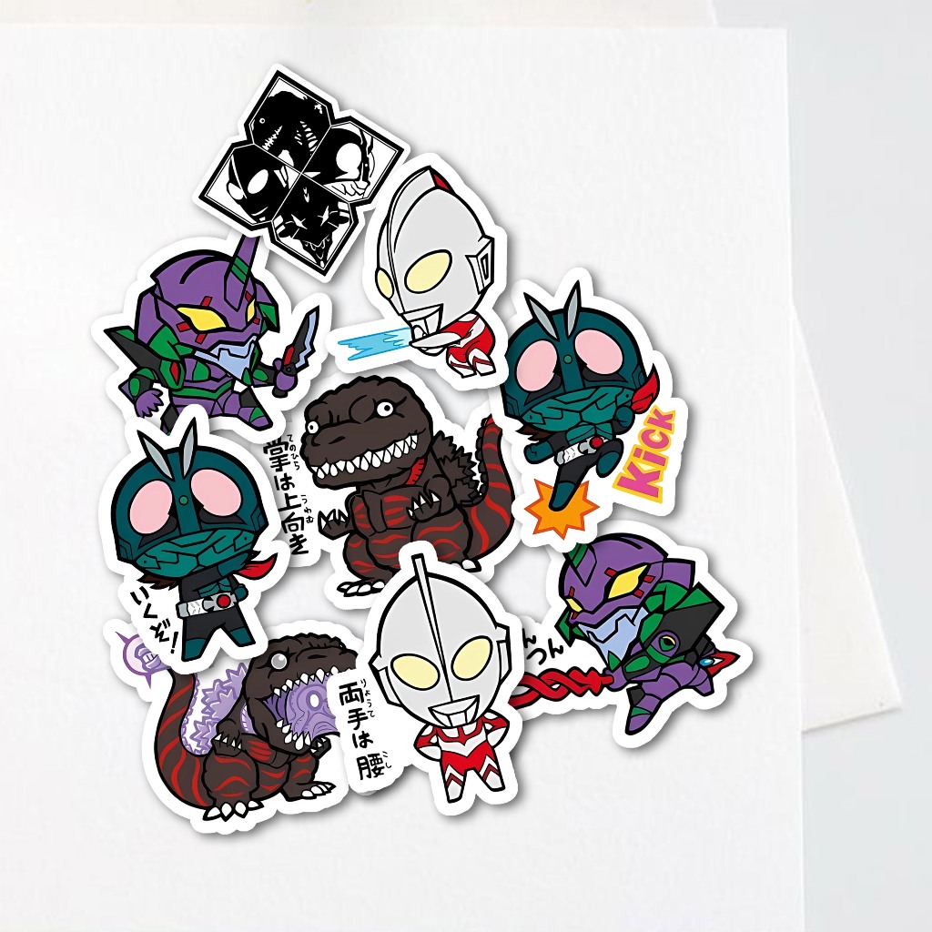 Jual Sticker Anime Shin Japan Heroes Aesthetic Stiker Waterproof (9pcs ...