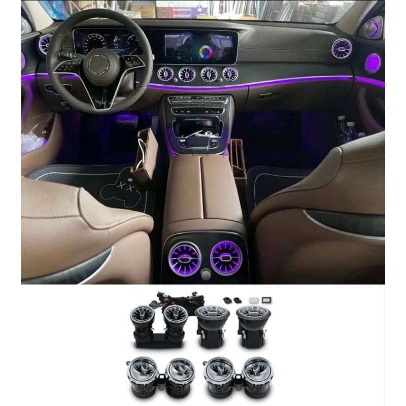 Jual Mercedes-Benz W213 E-class E200 E260 E300 air condition 64 color ambient light | Shopee ...
