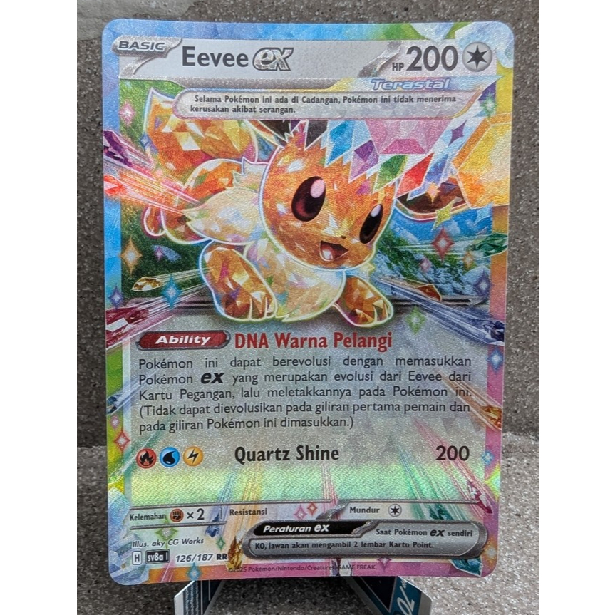 Jual Eevee EX RR - 126/187 SV8a - Terastal Festival EX - Kartu Pokemon Indonesia TCG (ID ...