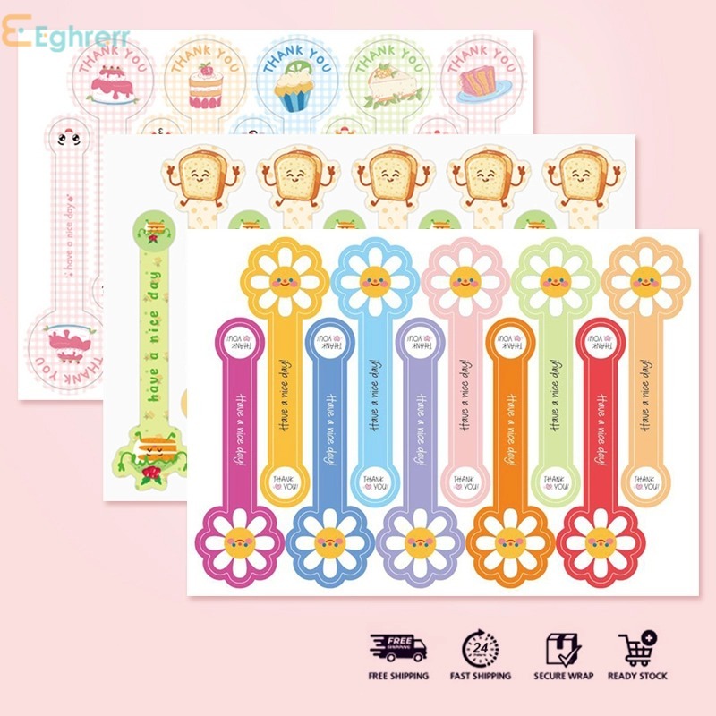 Jual Eeghrerr 100 Pcs Stiker Terima Kasih Bunga Thank You Sticker ...
