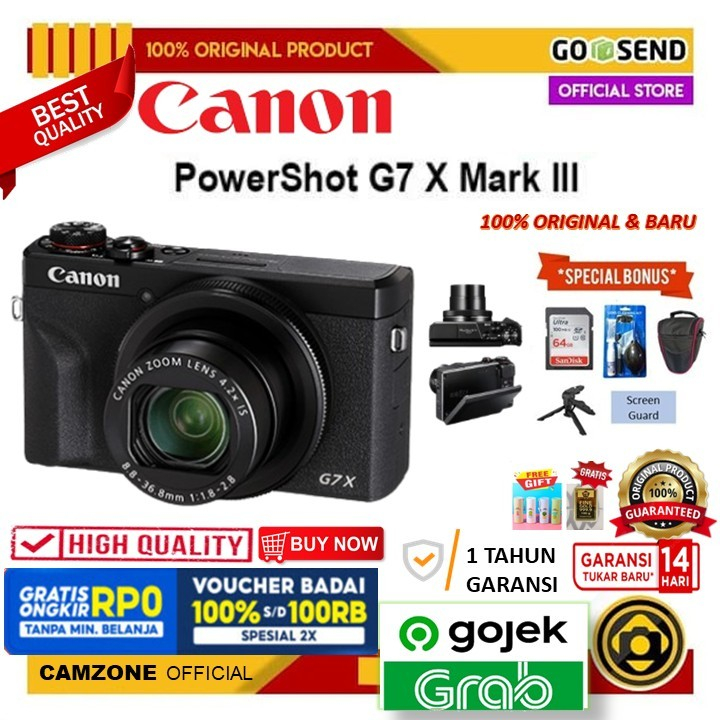 Jual Canon PowerShot G7X Mark III Digital Camera - GARANSI RESMI | Shopee Indonesia