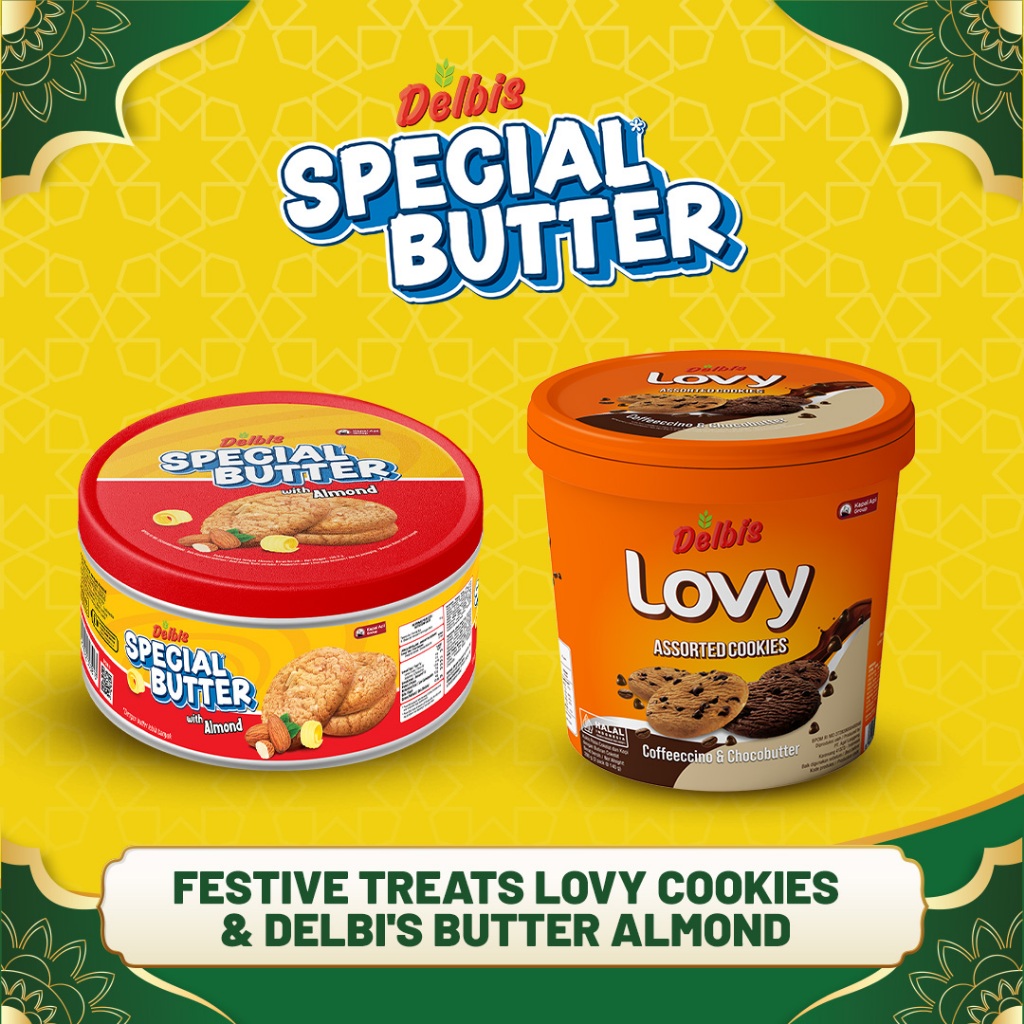 Jual Festive Treats Lovy Cookies & Delbi's Butter Almond | Shopee Indonesia