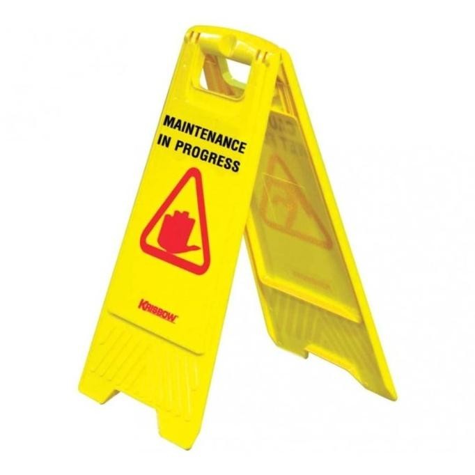 Jual tanda Lantai Sedang dalam perbaikan STOP sign maintenance in ...