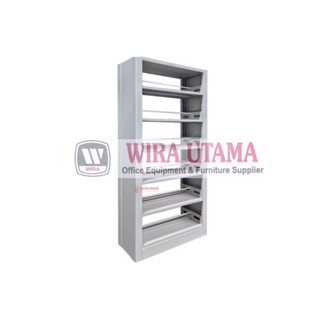 Jual Lemari Perpustakaan / Rak Perpustakaan / Rak Perpustakaan 2 Sisi ...