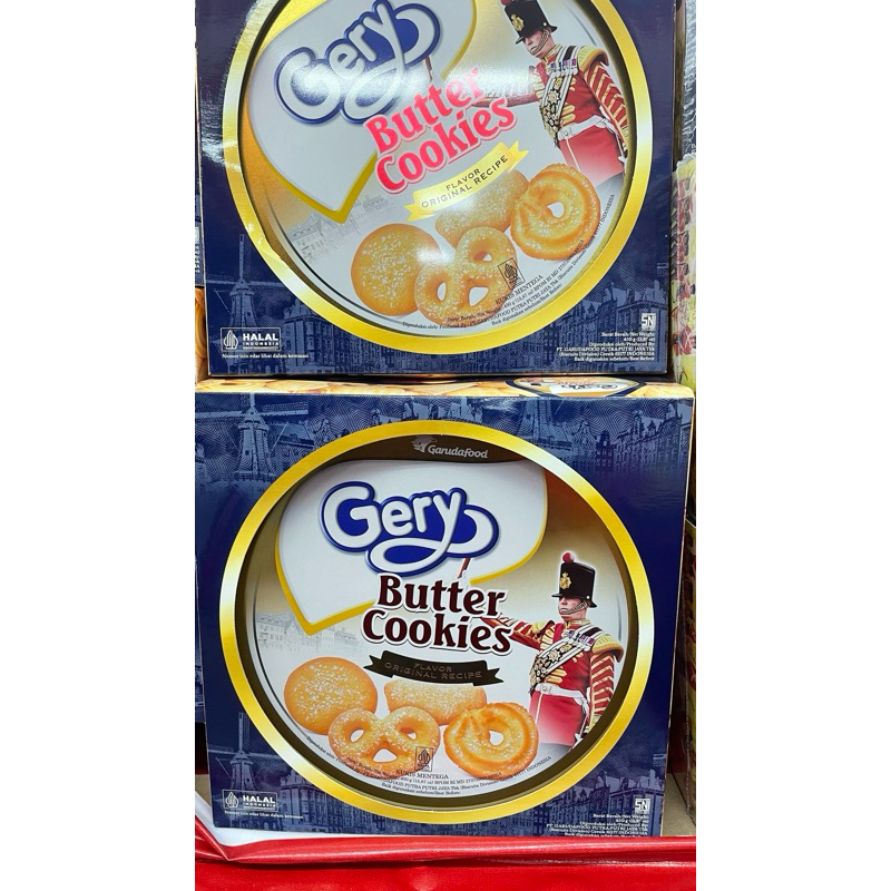 Jual Gery Hollanda Butter Cookies 460g kaleng besar | Shopee Indonesia
