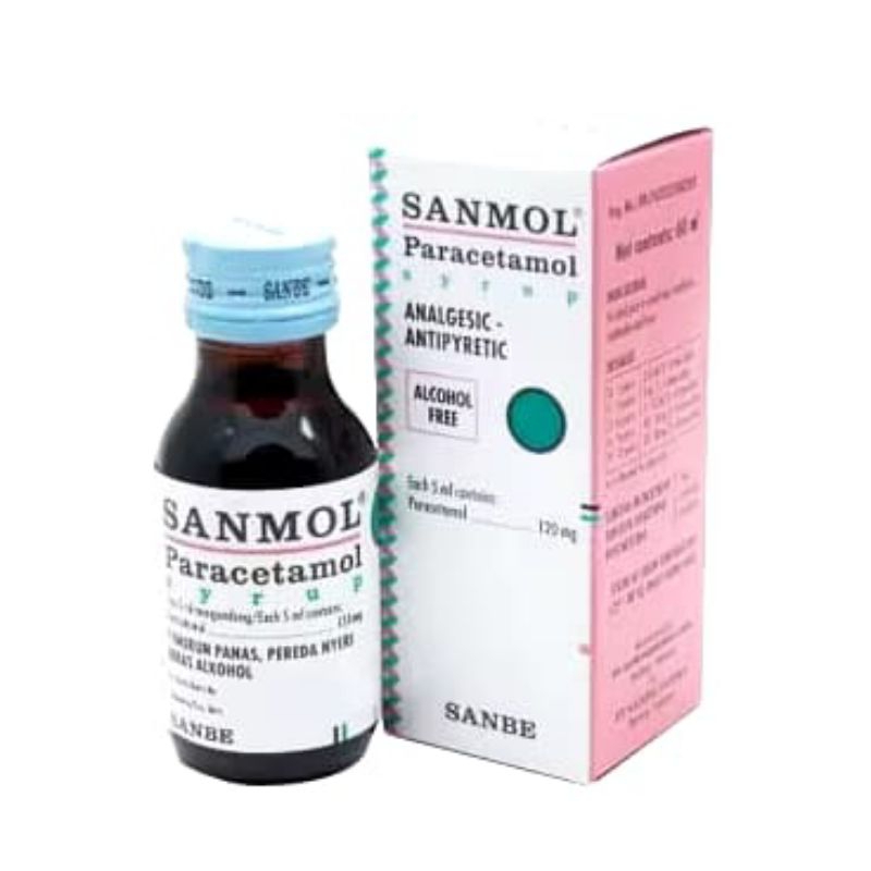 Jual SANMOL PARACETAMOL SYRUP 60ML | Shopee Indonesia
