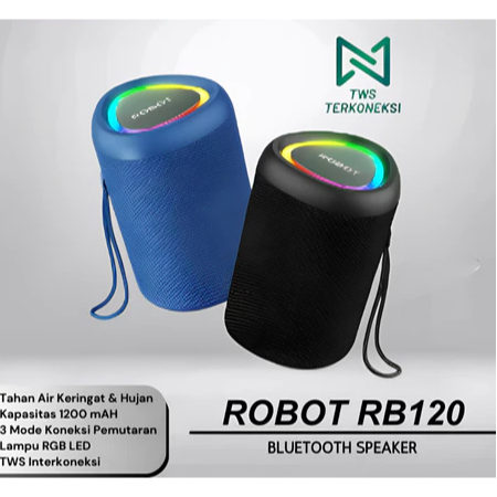 Jual ROBOT Speaker Bluetooth RB120 Speaker Portable Bluetooth 5.3RGB Waterproof IPX4 - ROBOT RB ...
