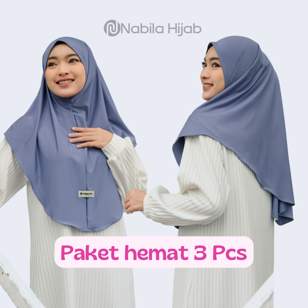 Jual NABILA HIJAB - PAKET 3 PCS BERGO DAISY NON PET INSTAN JERSEY SIZE L | Shopee Indonesia