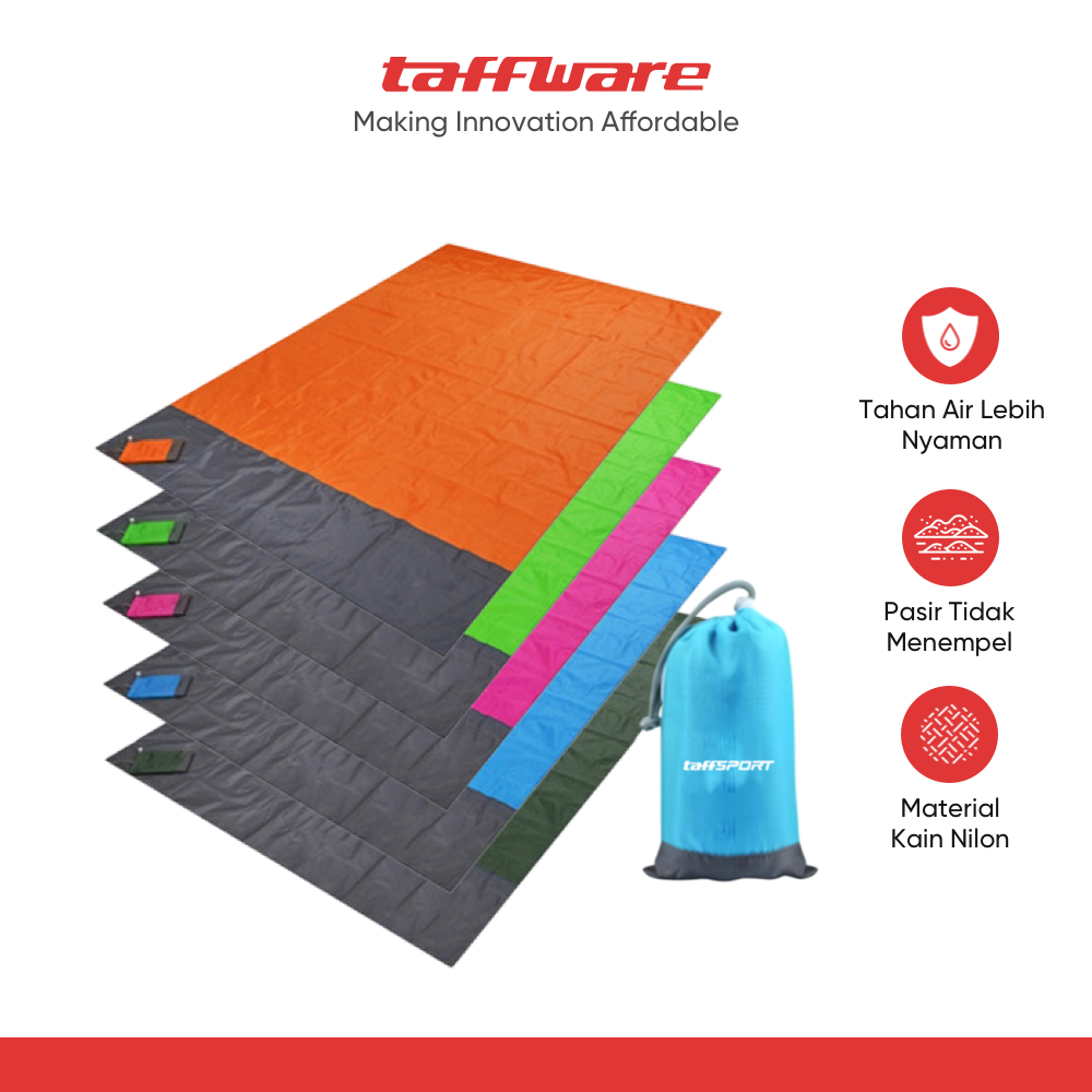 Jual TaffSPORT Karpet Lipat Camping Piknik Waterproof Mat 140 x 200cm ...