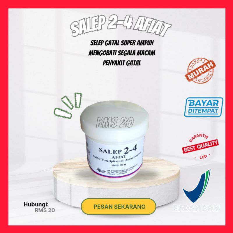 Jual (BPOM) salep cream 2-4 afiat original asli,salep gatel ampuh ...