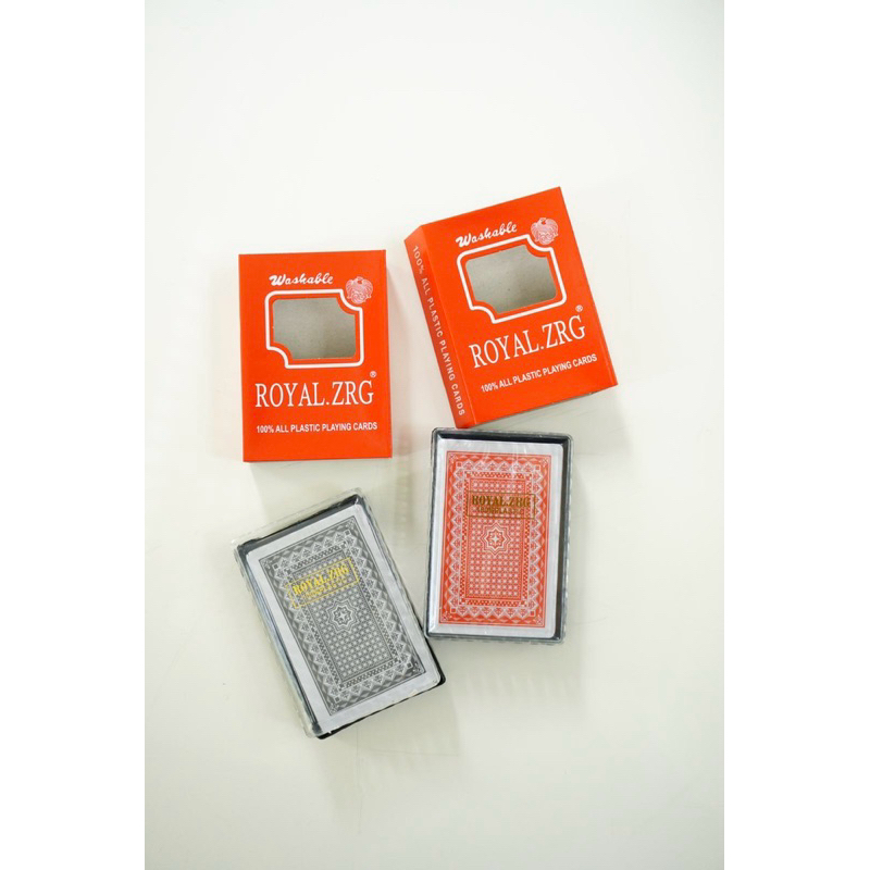 Jual Kartu Remi Plastik Remi Bahan Plastik Royal ZRG Hemat Termasuk Box ...