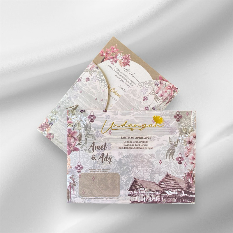 Jual (Motif Rumah Adat) Undangan Pernikahan Bugis Makassar | Shopee ...
