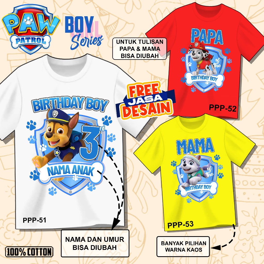 Jual kaos ulang tahun anak kaos ulang tahun couple family kaos ultah ...