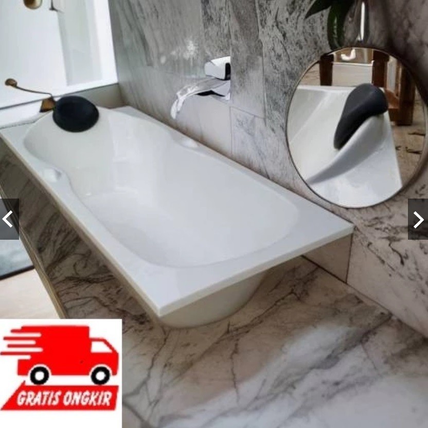 Jual Paket Komplit Bathtub Tanam Marble Kirana Avur Bantal Kran Mixer ...