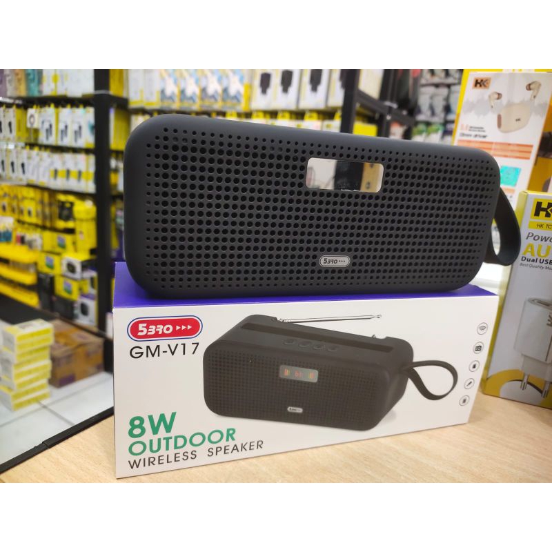 Jual Speaker 5BRO GM-V17 dengan antena radio dan layar LCD -wireless ...