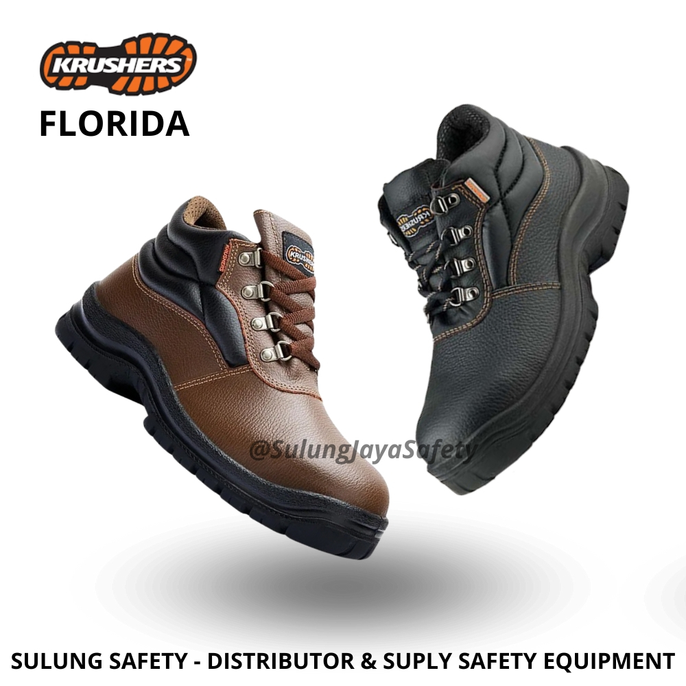Jual SEPATU SAFETY KRUSHERS FLORIDA BLACK AND BROWN ORIGINAL 100% ...