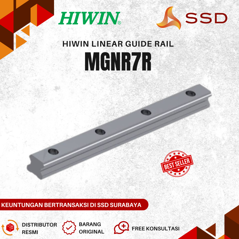 Jual Hiwin MGNR7R Linear Guide Rail untuk Block MGN7 Series | Shopee ...