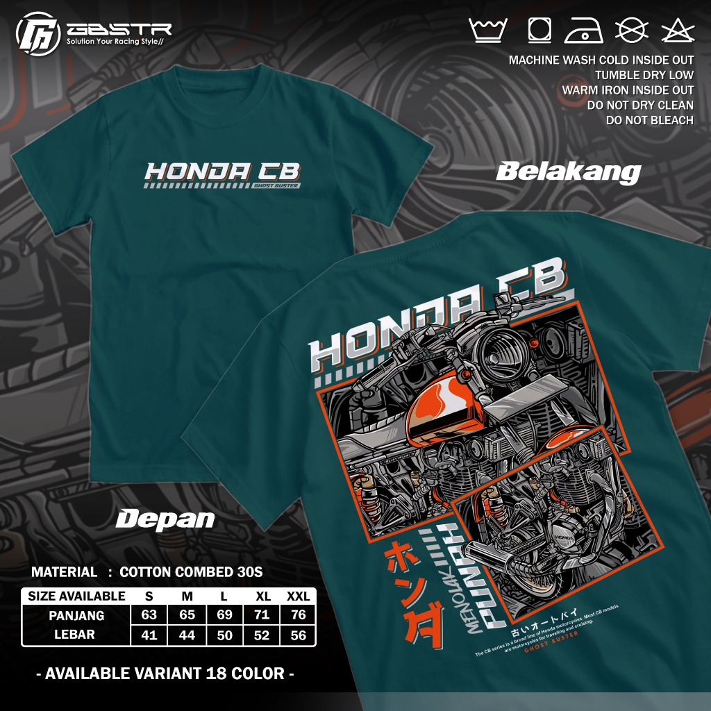 Jual Kaos Racing Honda CB 100 Menolak Punah Baju Distro Motor Herex Honda Gank Tshirt Otomotif ...