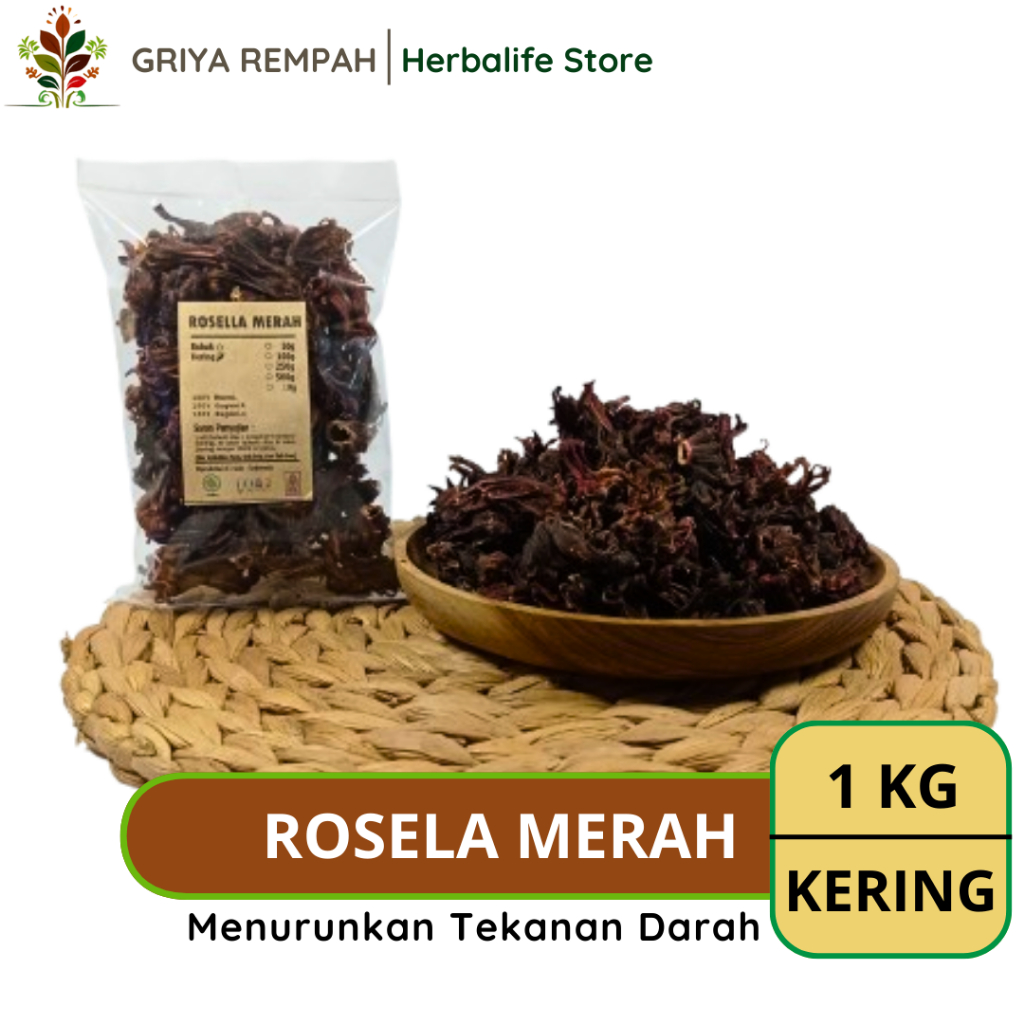 Jual ROSELLA MERAH KERING 1 KG Rempah Herbal Simplisia Alami untuk Teh ...
