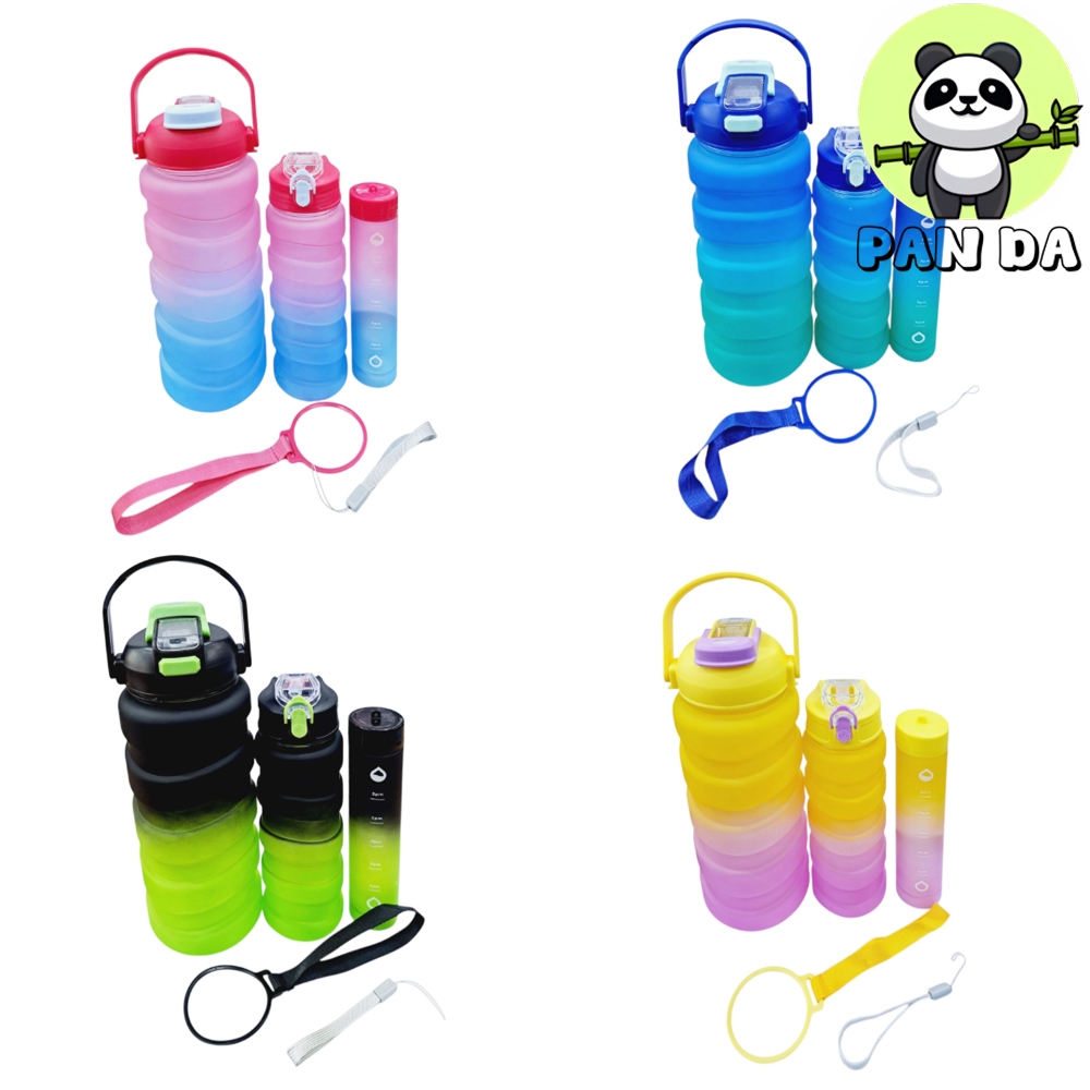 Jual BOTOL AIR MINUMAN BERANAKN 3138 3IN1 DRINKING WATER BOTTLE STRAW ...
