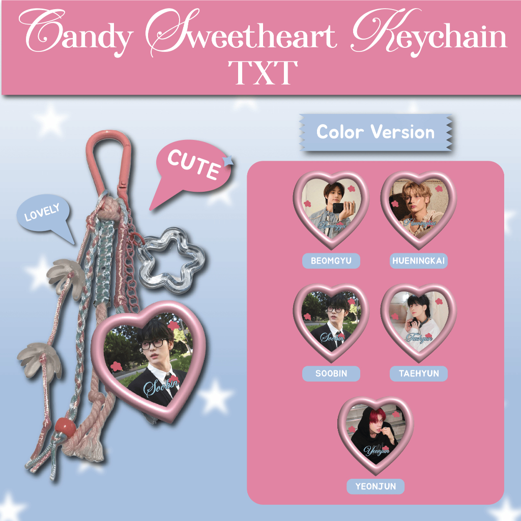 Jual Candy Sweetheart Keychain | TXT TWS | Gantungan Kunci Kpop ...