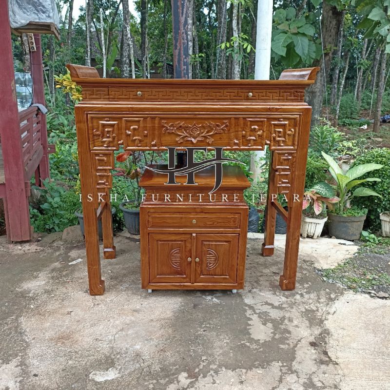 Jual MEJA SEMBAYANG CINA_MEJA ALTAR KAYU JATI_MEJA ABU LELUHUR DEWA ...