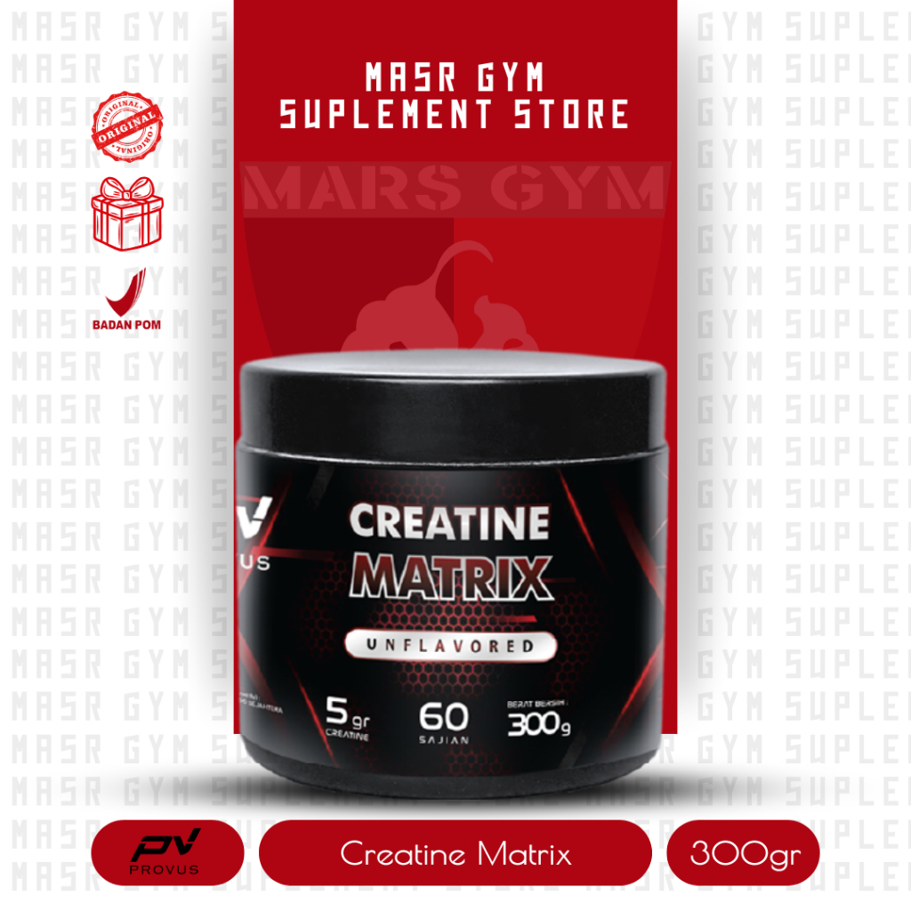Jual CREATINE MATRIX 120 & 300 gram PROVUS UNFLAVORED CREATINE ...