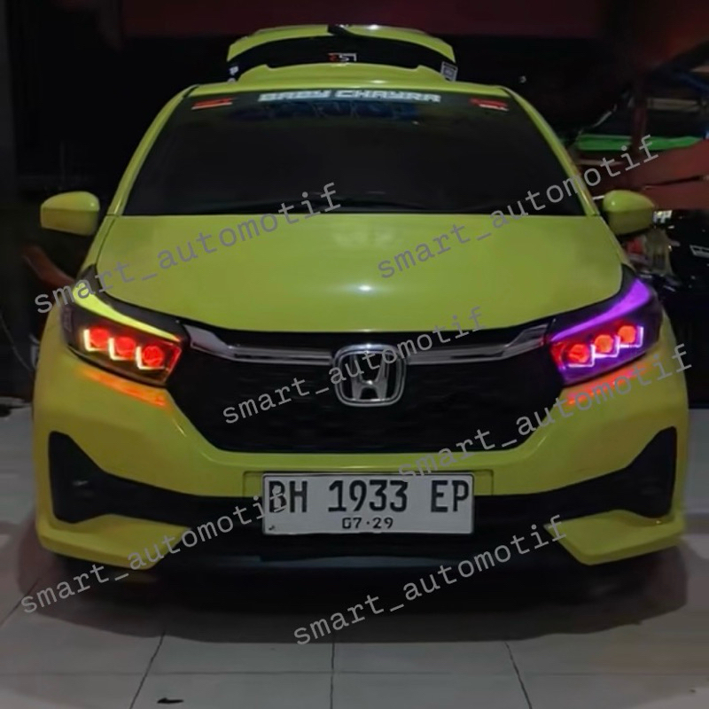 Jual headlamp brio custom 3set matrix 1.5inc full rgb | Shopee Indonesia