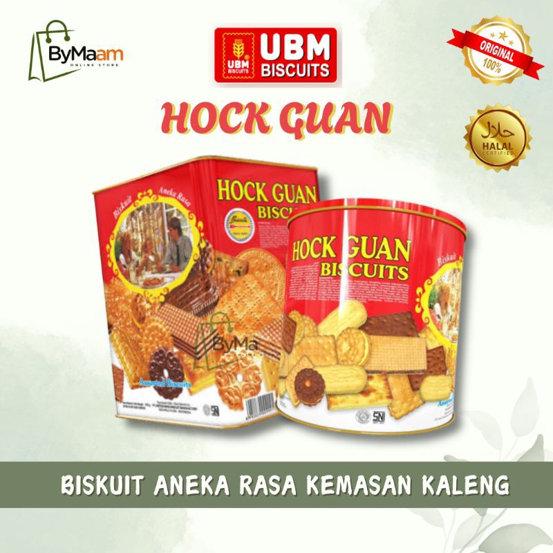 Jual UBM Biskuit HOCK GUAN Assorted Biscuits Kaleng 1350 gr / 650 gr ...