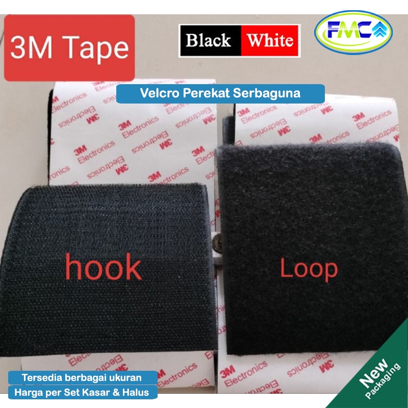 Jual Double Tape Velcro Perekat Serbaguna Perepet Velcro Tape 3M Fastener Velkro Tape Hook And ...