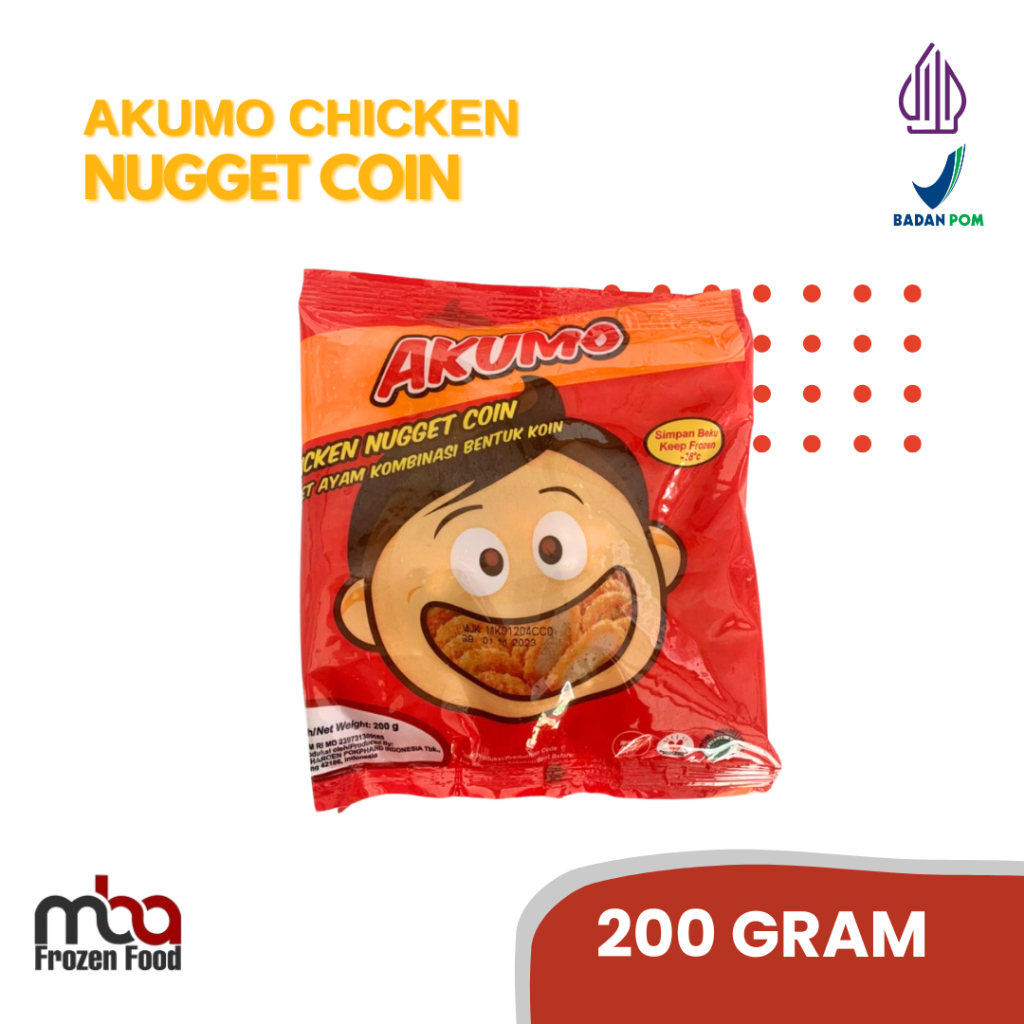 Jual AKUMO Nugget Coin 200gr /Nugget /AyamTepung /Frozenfood /Nugget ...