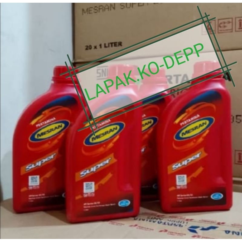 Jual OLI MESRAN SUPER PERTAMINA 1 LITER/OLI PERTAMINA MESRAN SUPER 20W ...