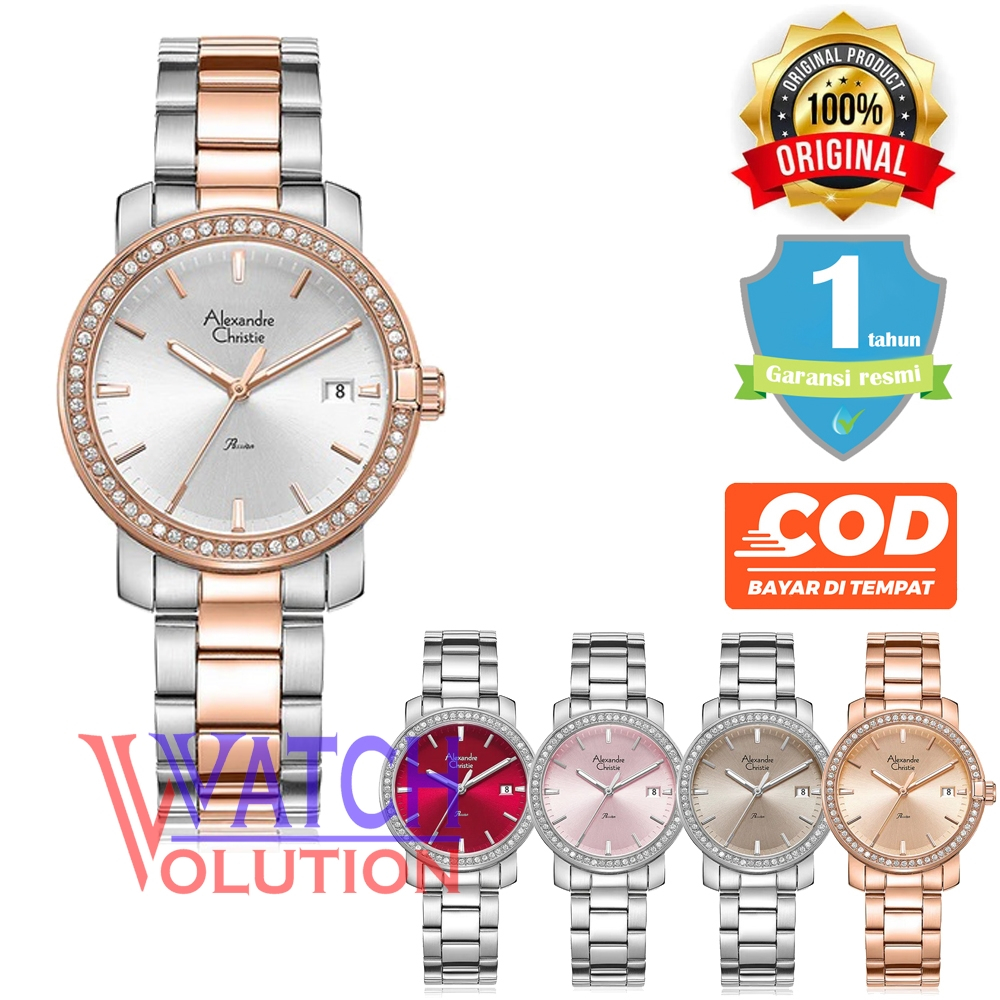 Jual Jam Tangan Wanita Alexandre Christie Original AC 2B23 LDB Original | Shopee Indonesia