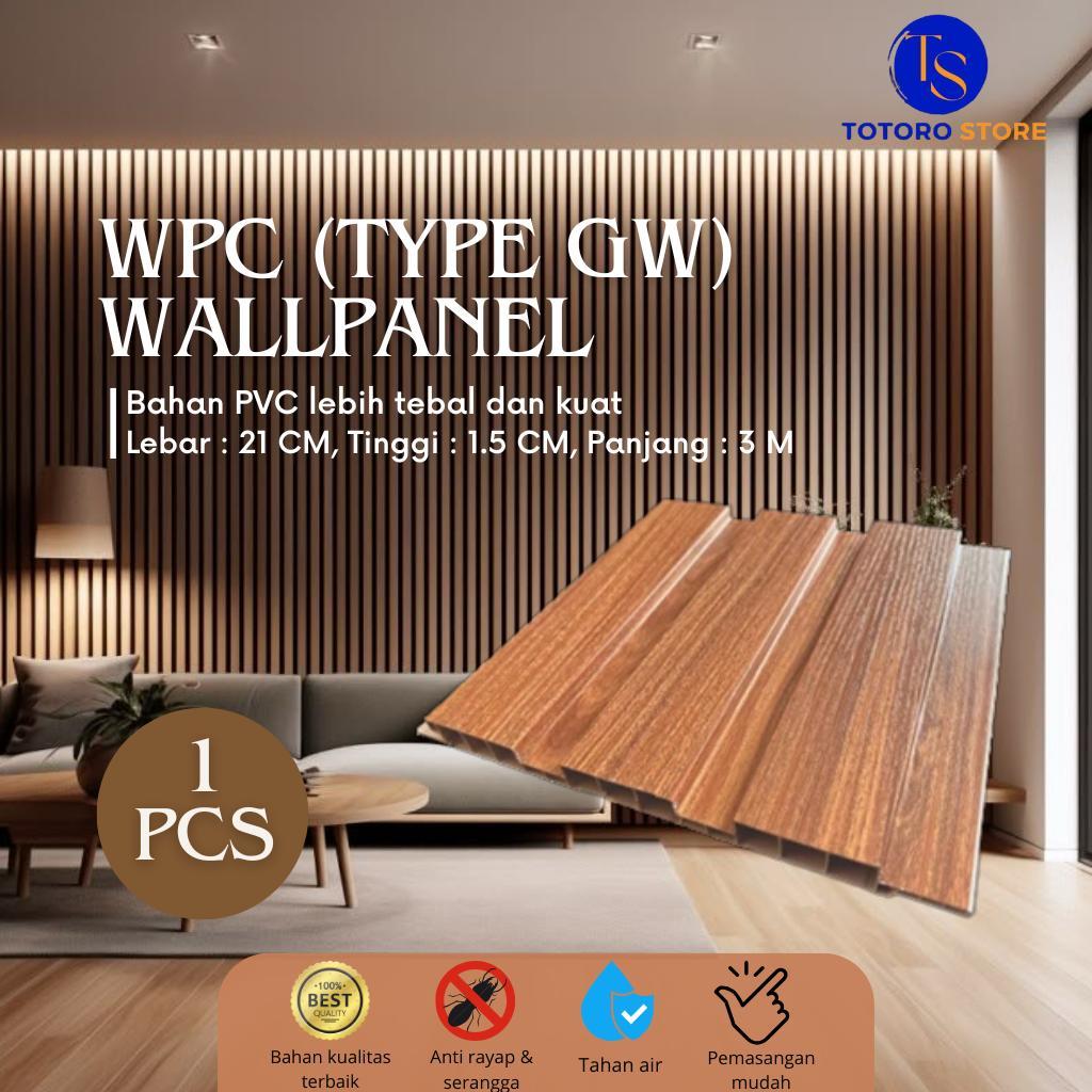 Jual WPC Wall Panel Premium - 3M x 21cm, Tahan Air & Rayap, Mudah ...