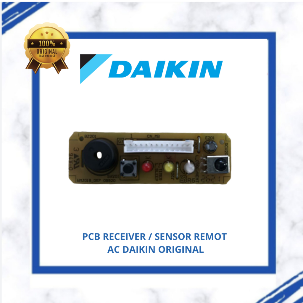 Jual PCB RECEIVER / SENSOR REMOT AC DAIKIN ORIGINAL FTY09JXV1P | Shopee ...