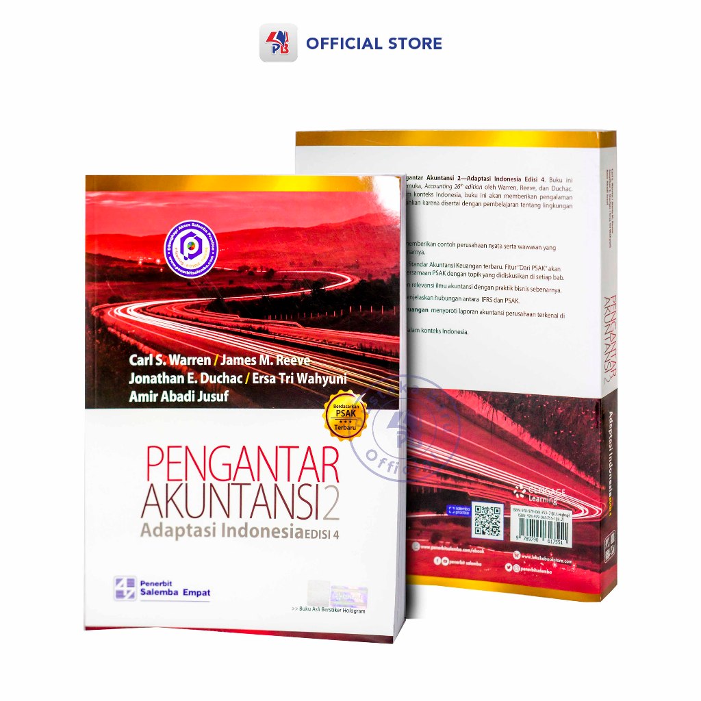 Jual Buku Pengantar Akuntansi 2 Adaptasi Indonesia Edisi 4 / Salemba Empat / PT Salemba Emban ...