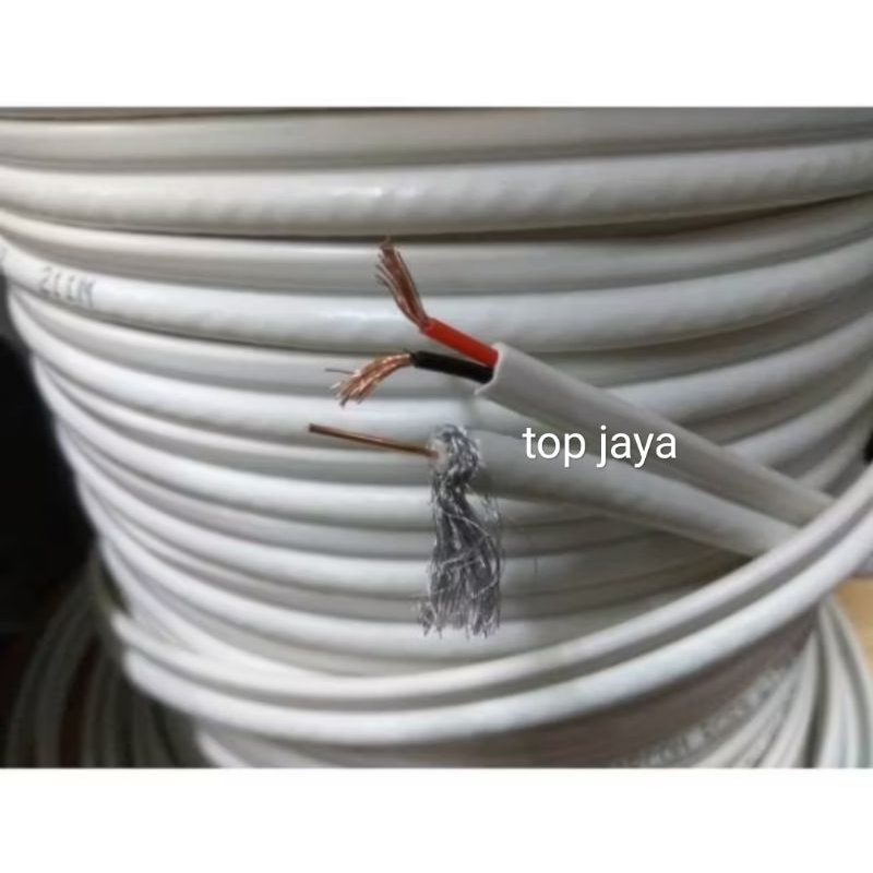 Jual Kabel Camera Cctv Coaxial RG 59 + power Kabel kamera Cctv Permeter ...