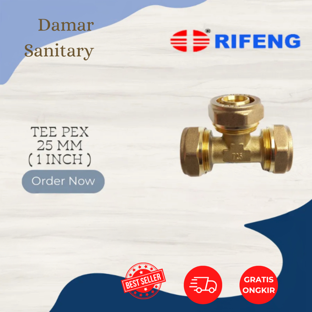 Jual NEW EQUAL TEE T 2025 X 2025 X 2025 - TEE 1 INCH - RIFENG LD45 ...