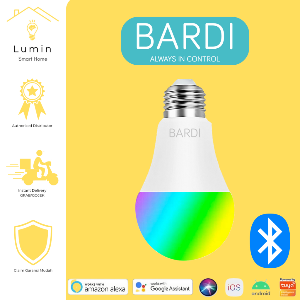 Jual BARDI Smart Bulb BT 9W RGBWW | Shopee Indonesia