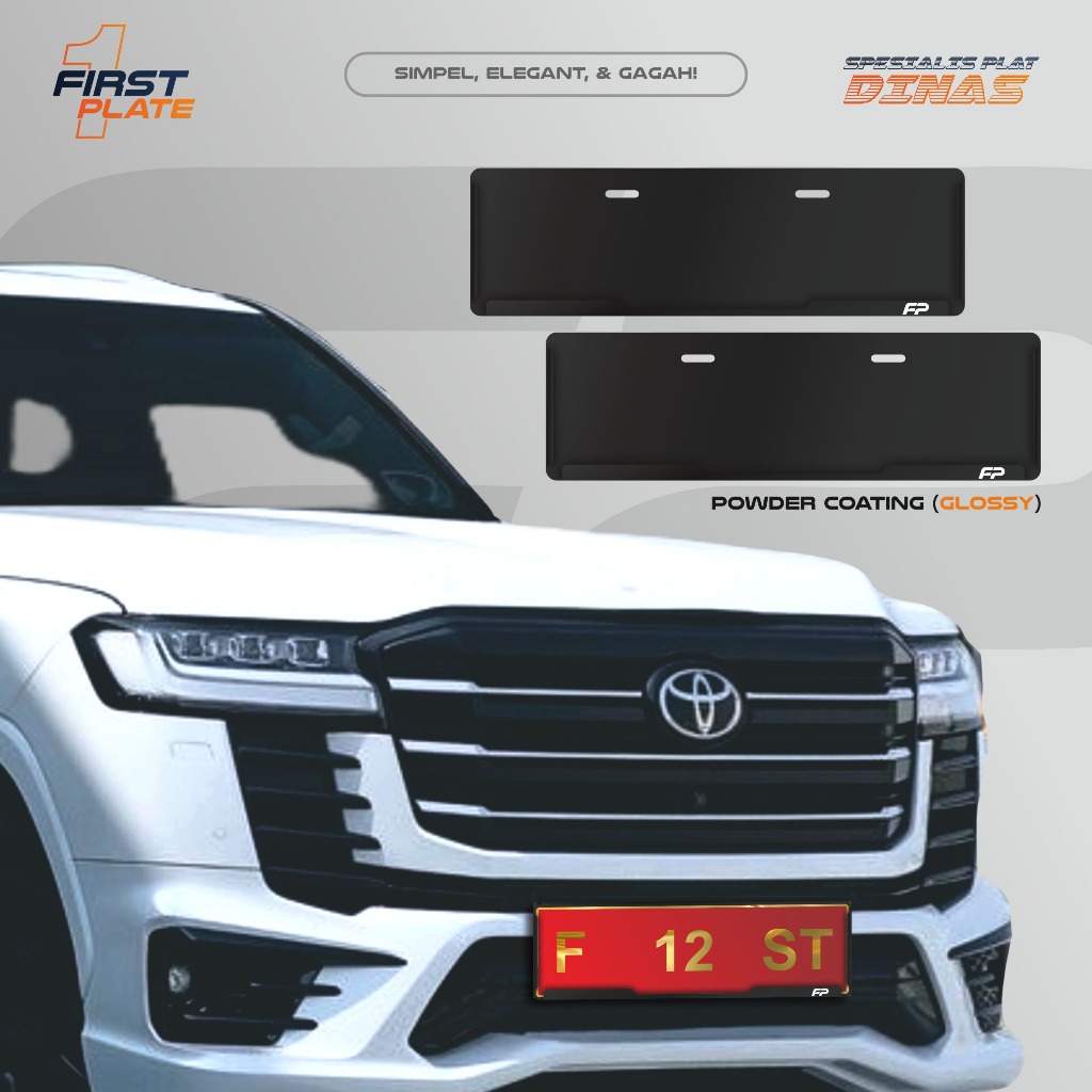 Jual Tatakan Plat Mobil Besi Dinas Pejabat Dudukan Plat Nomor Mobil ...