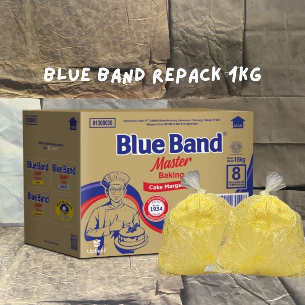 Jual BLUE BAND REPACK 1KG / MARGARINE BLUEBAND CAKE | Shopee Indonesia