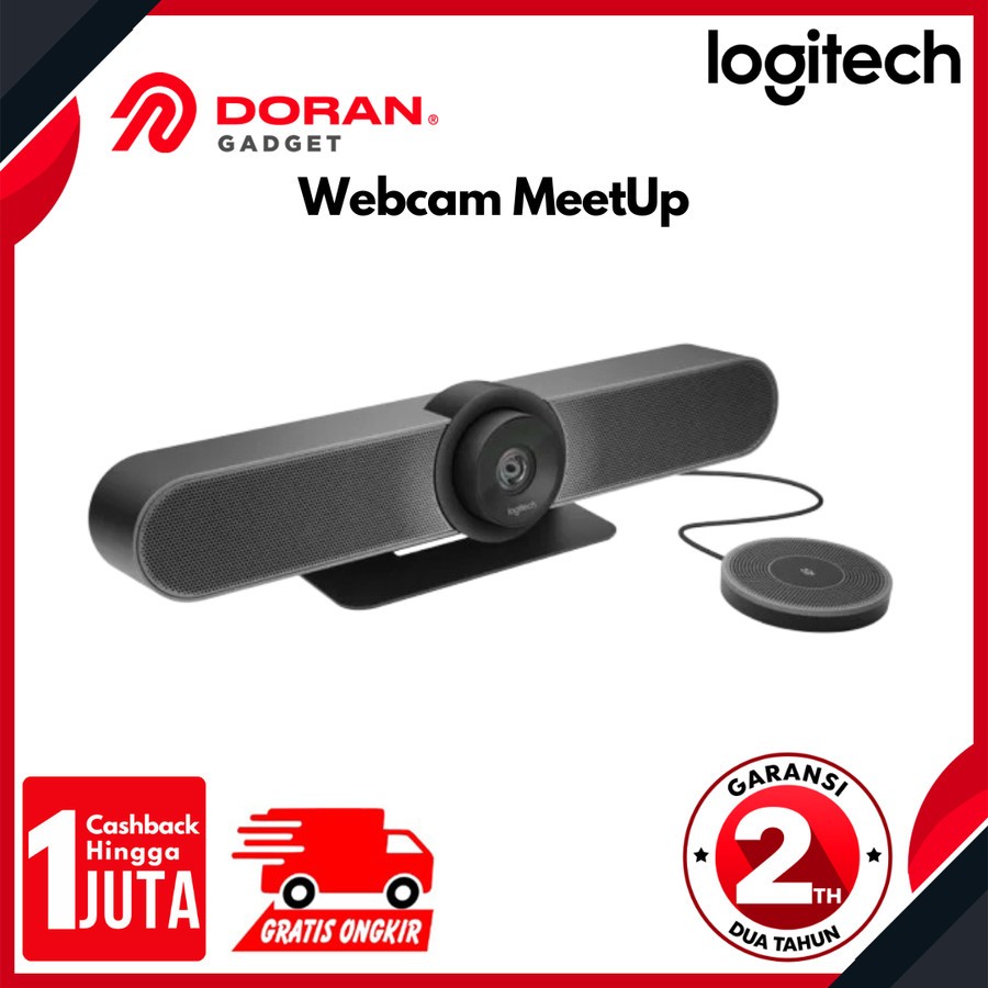 Jual Logitech MeetUp Video Conference Camera Plus Expansion Mic ...
