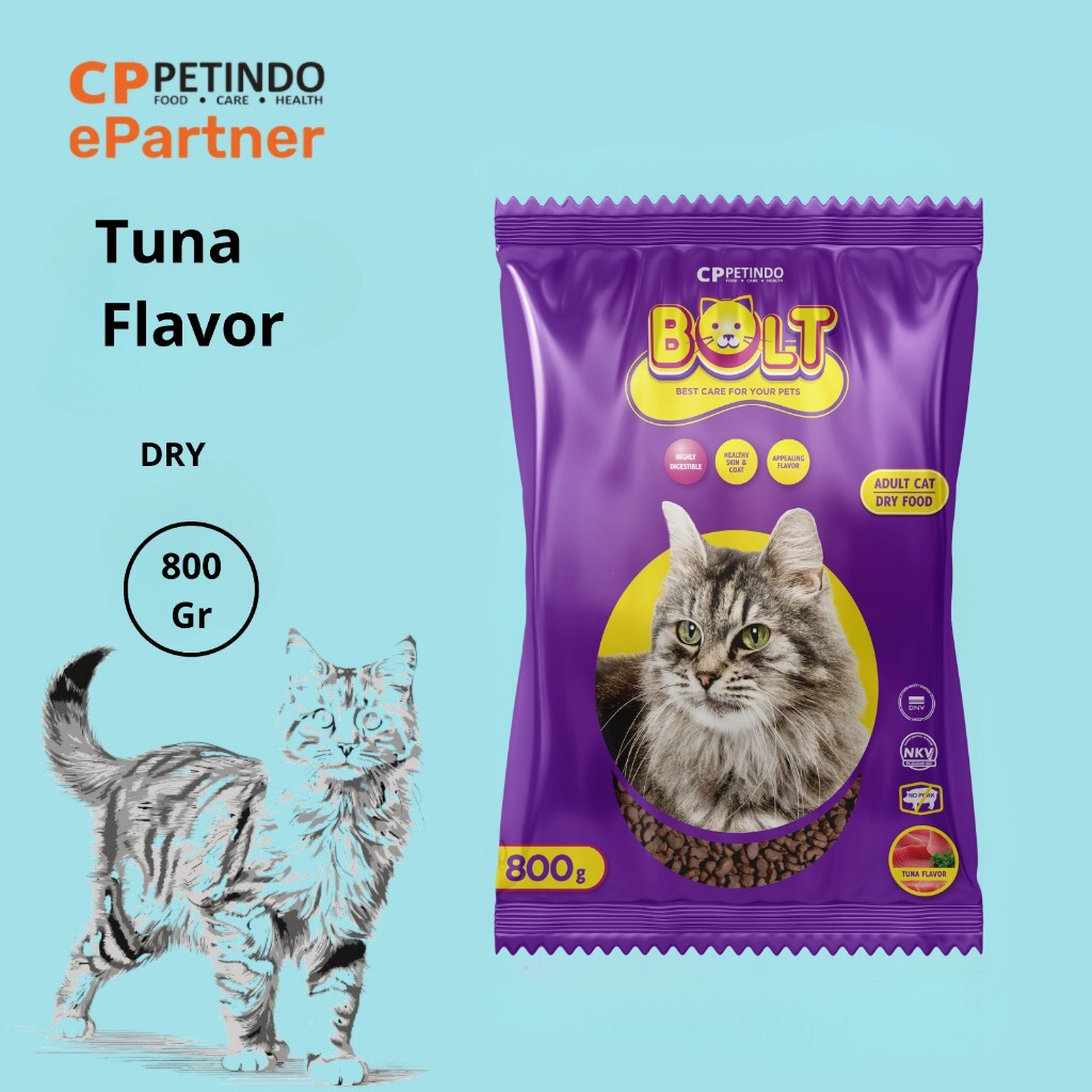 Jual CPPETINDO Bolt Tuna Cat Food Kibble Ikan - 800g | Shopee Indonesia
