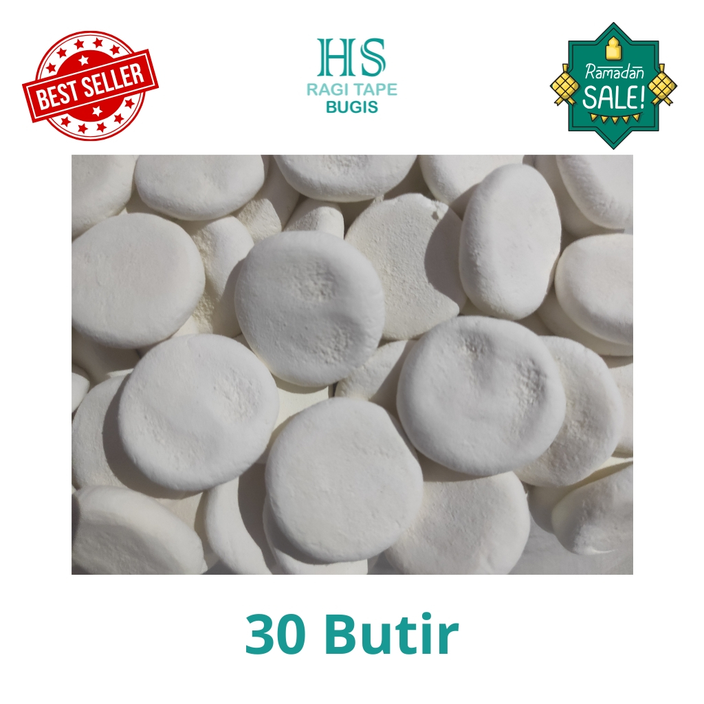 Jual Ragi Tape Bugis HS Premium Ketan Singkong Isi 30 Butir Ekstra ...
