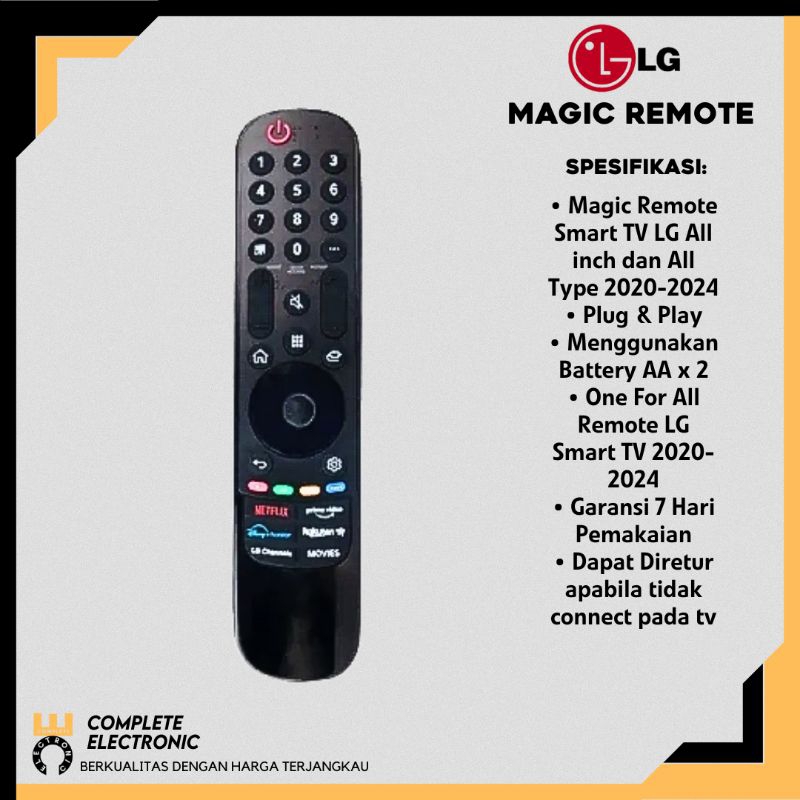 Jual FREE BATERAI, ORIGINAL Remote TV LG Smart TV 2021-2025 Voice ...