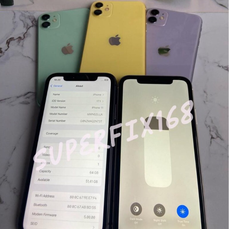 Jual 11/11 Pro/11 Pro Max/ 64GB/128GB/256GB Fullset Second 100% Original | Shopee Indonesia