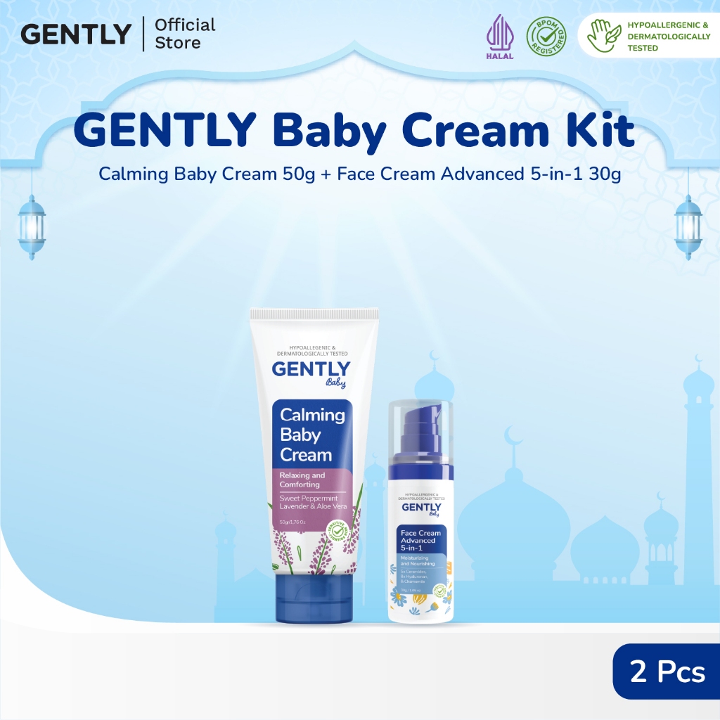 Jual GENTLY Baby Cream Kit | Paket Calming Baby Cream 50 g Krim Bayi ...